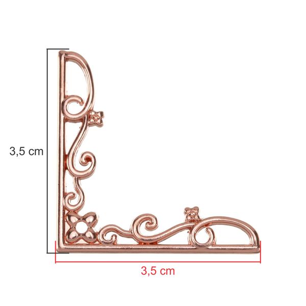 Cantoneira Fina Flor Pequena - lojametallica