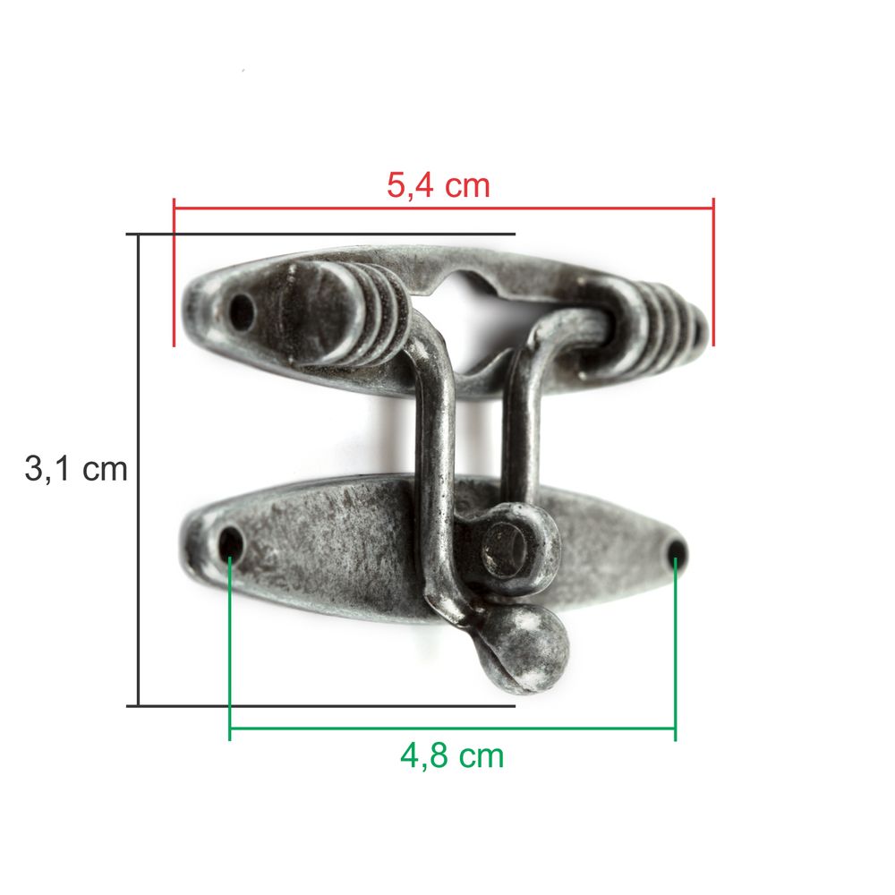 Fecho C/ Mola Porta Cadeado - lojametallica