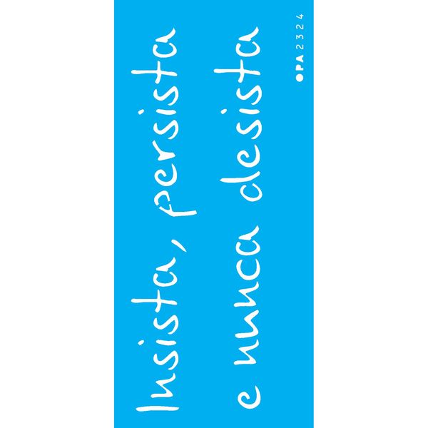 Stencil 07 x 15 Frase Insistir COD. 2324 - lojametallica