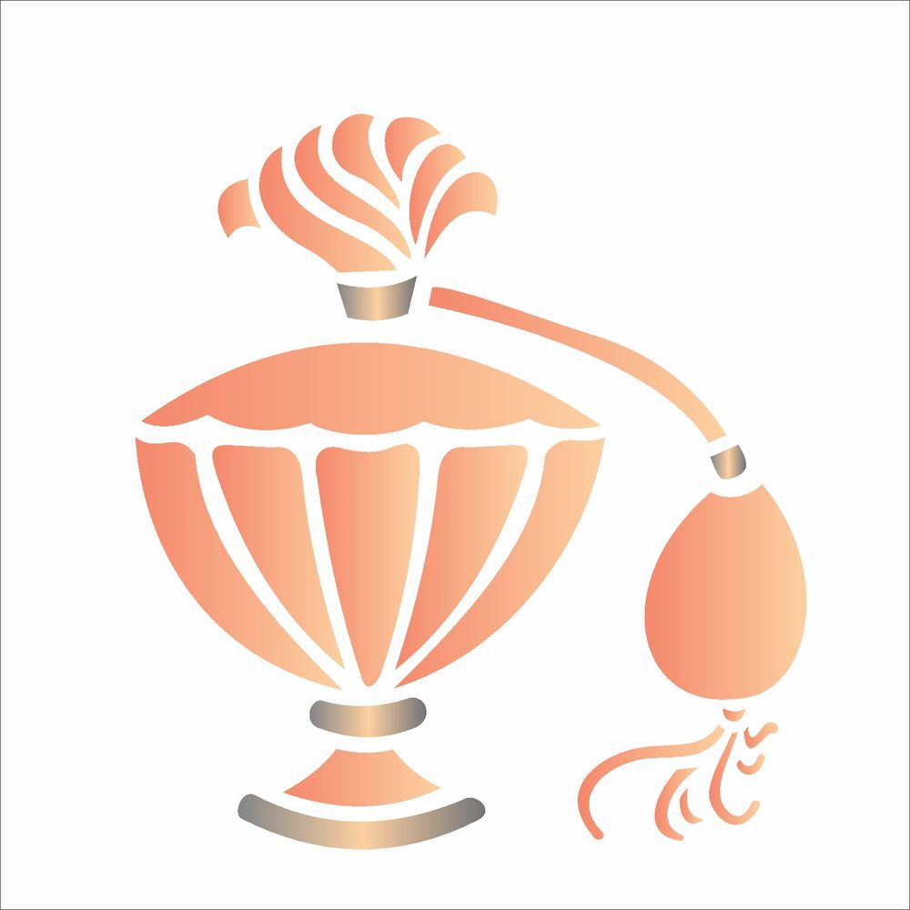 Stencil 14 x 14 Vidro Perfume Cod. 1825 - lojametallica