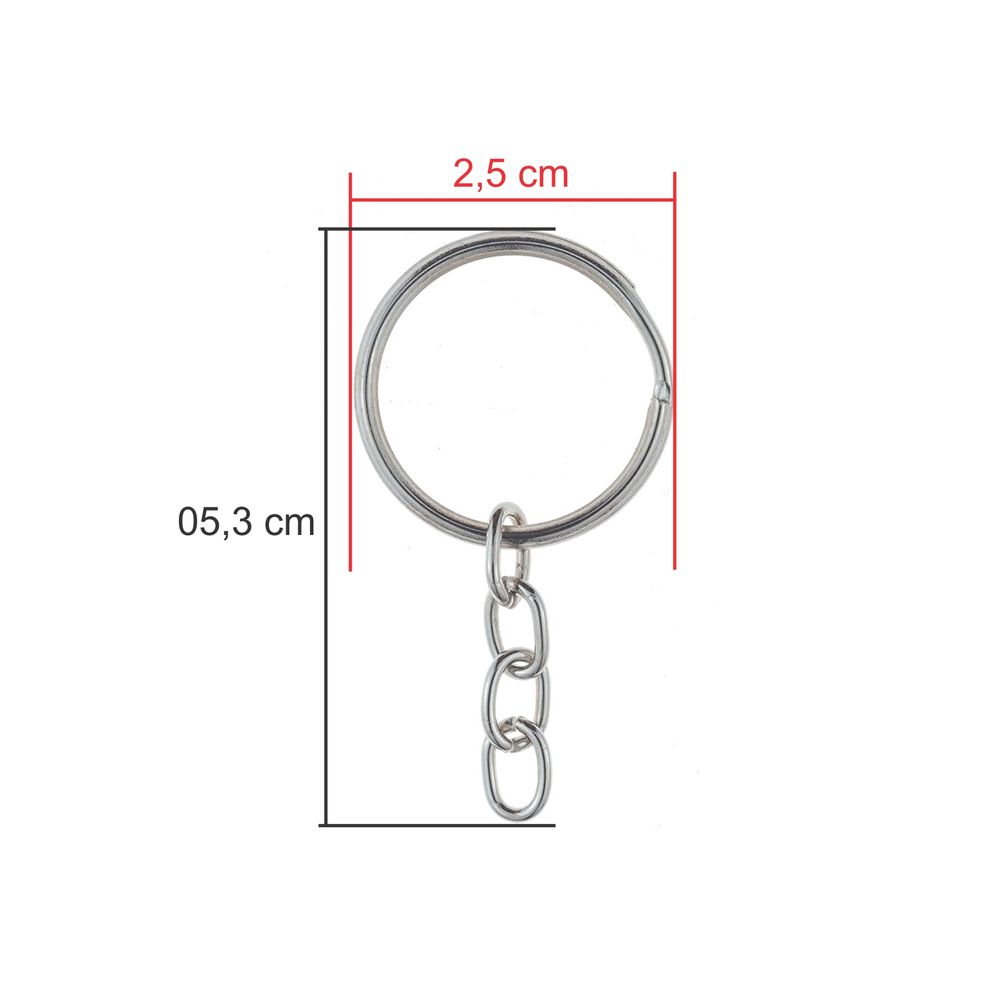 Argola Para Chaveiro (Unidade) - lojametallica