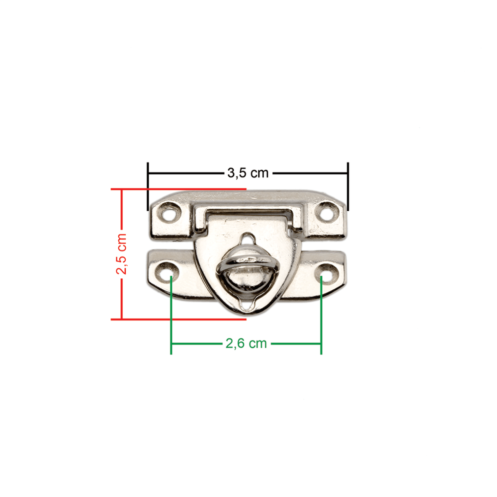 Fecho P/ Cadeado Mini - lojametallica