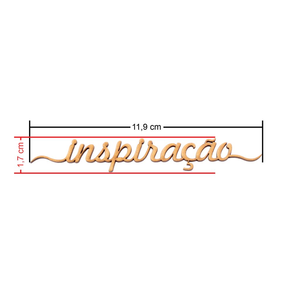 Aplique Lettering Inspiração C/ 2 Peças - lojametallica