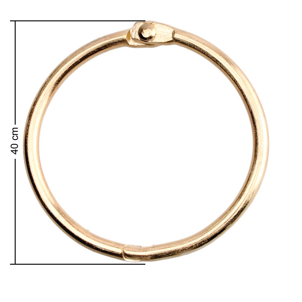 Argola Chaveiro Articulado 40MM Dourada - lojametallica