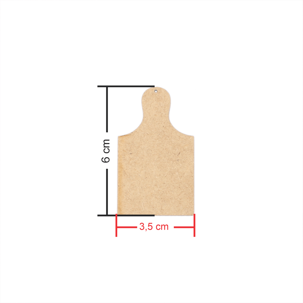 Aplique Mini Tabua De Carne C/2 Peças - lojametallica