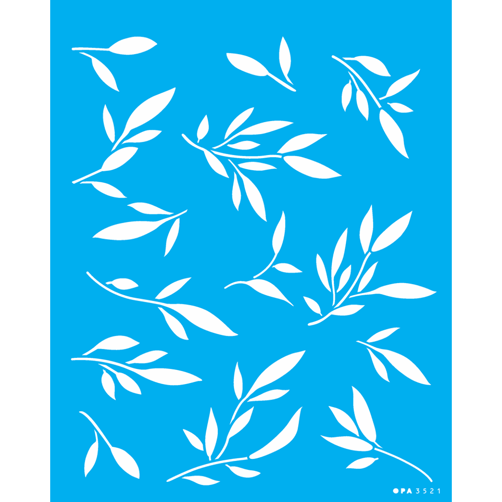 Stencil 20 x 25 Folhas VI Cód. 3521 - lojametallica